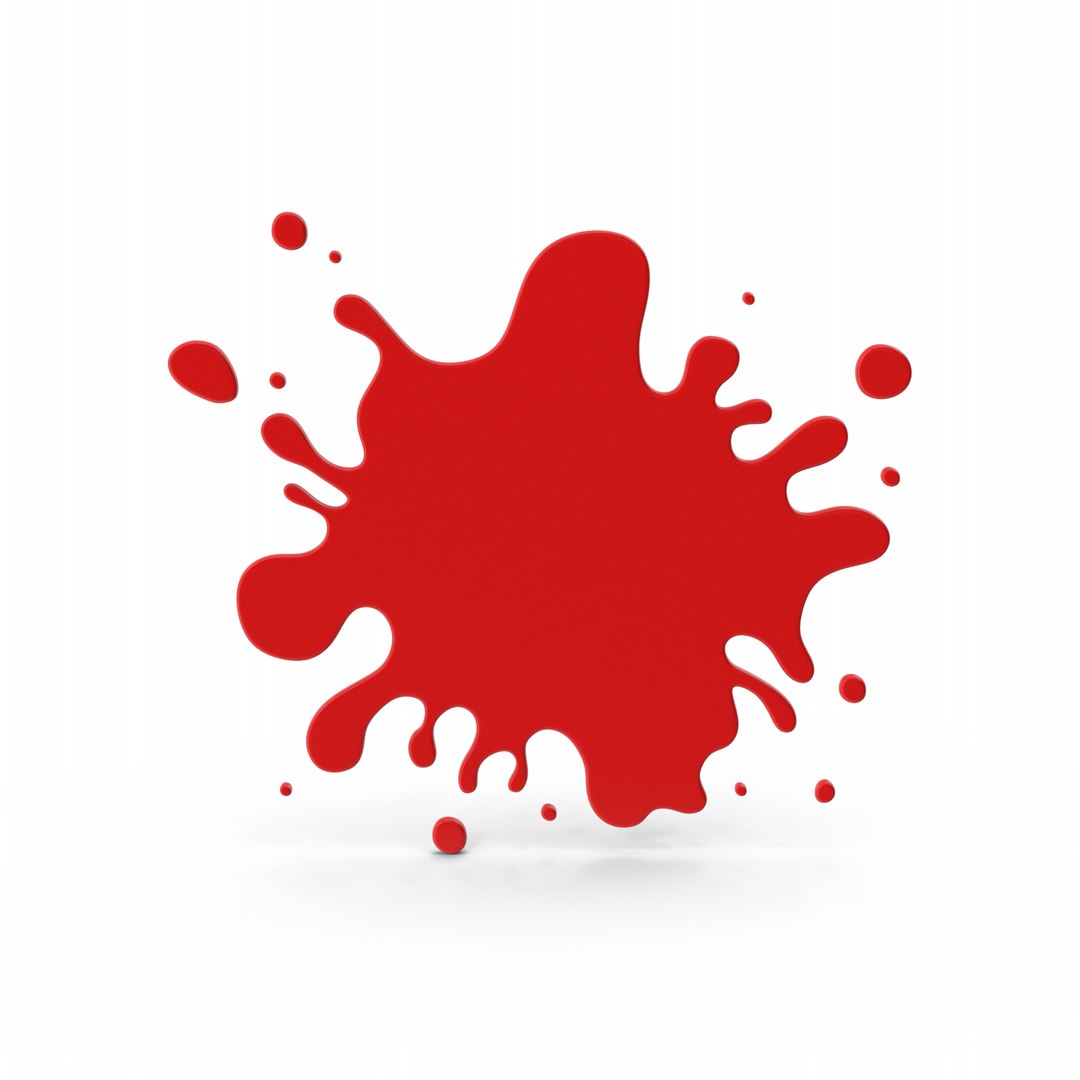 3D Red Splash - TurboSquid 2053675