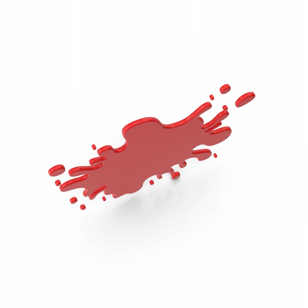 3D Red Splash - TurboSquid 2053675