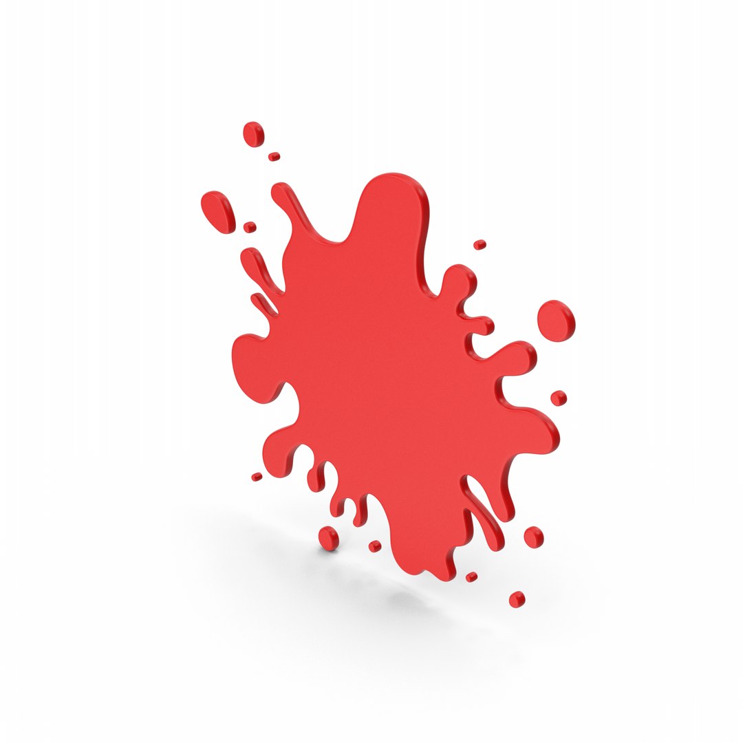 3D Red Splash - TurboSquid 2053675