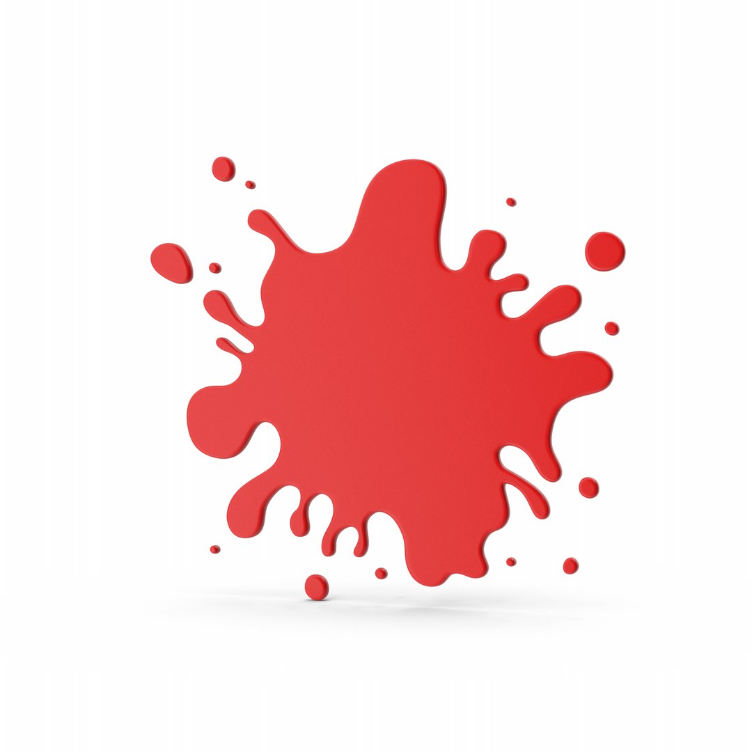 3D Red Splash - TurboSquid 2053675