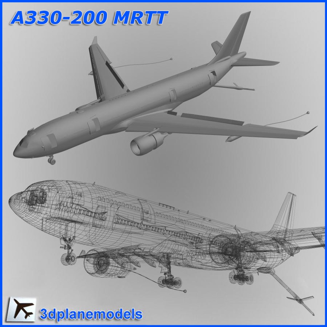 Airbus A330 Tanker Transport 3d Model
