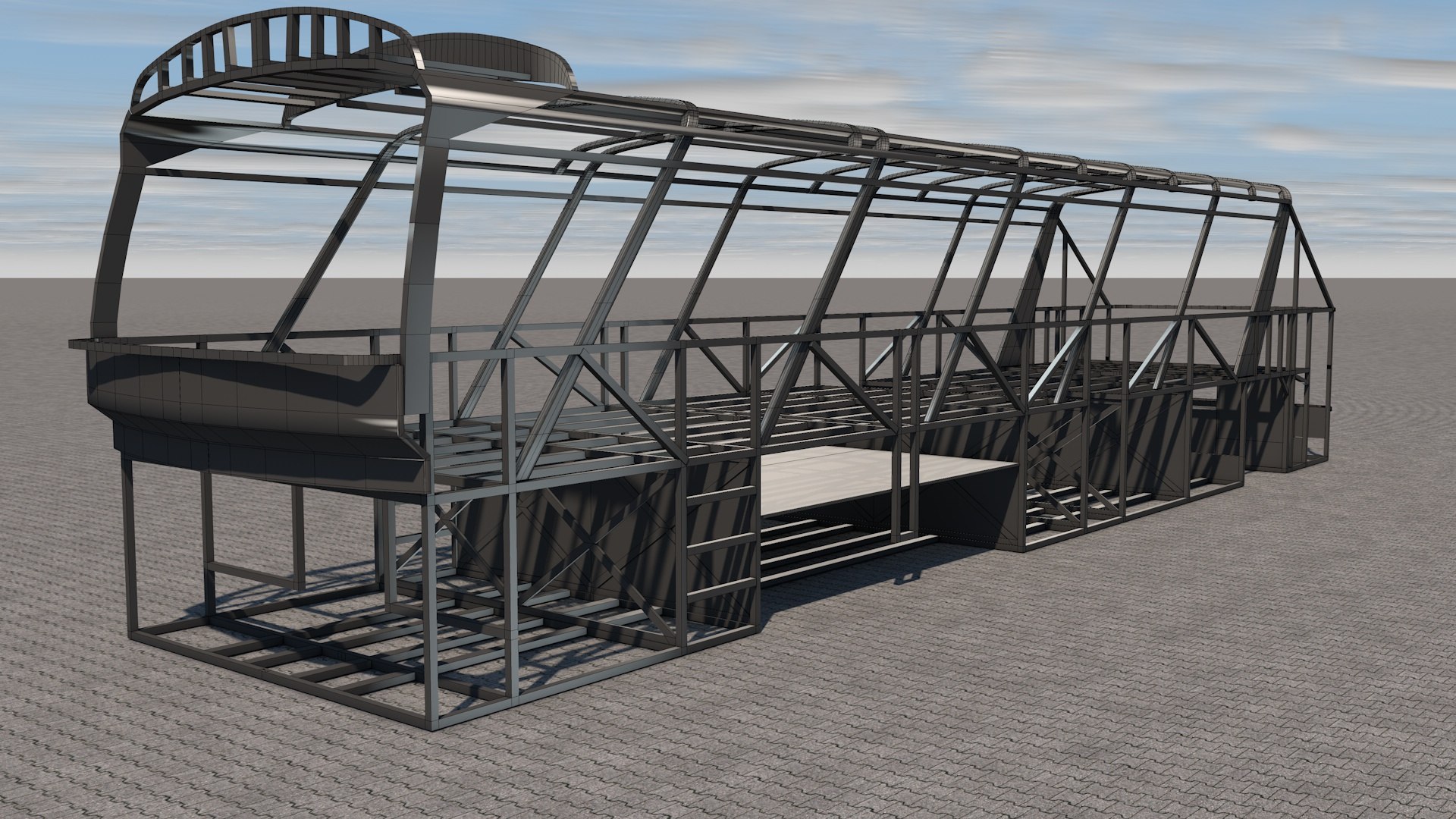 Mercedes Bus Skeleton 3d Max