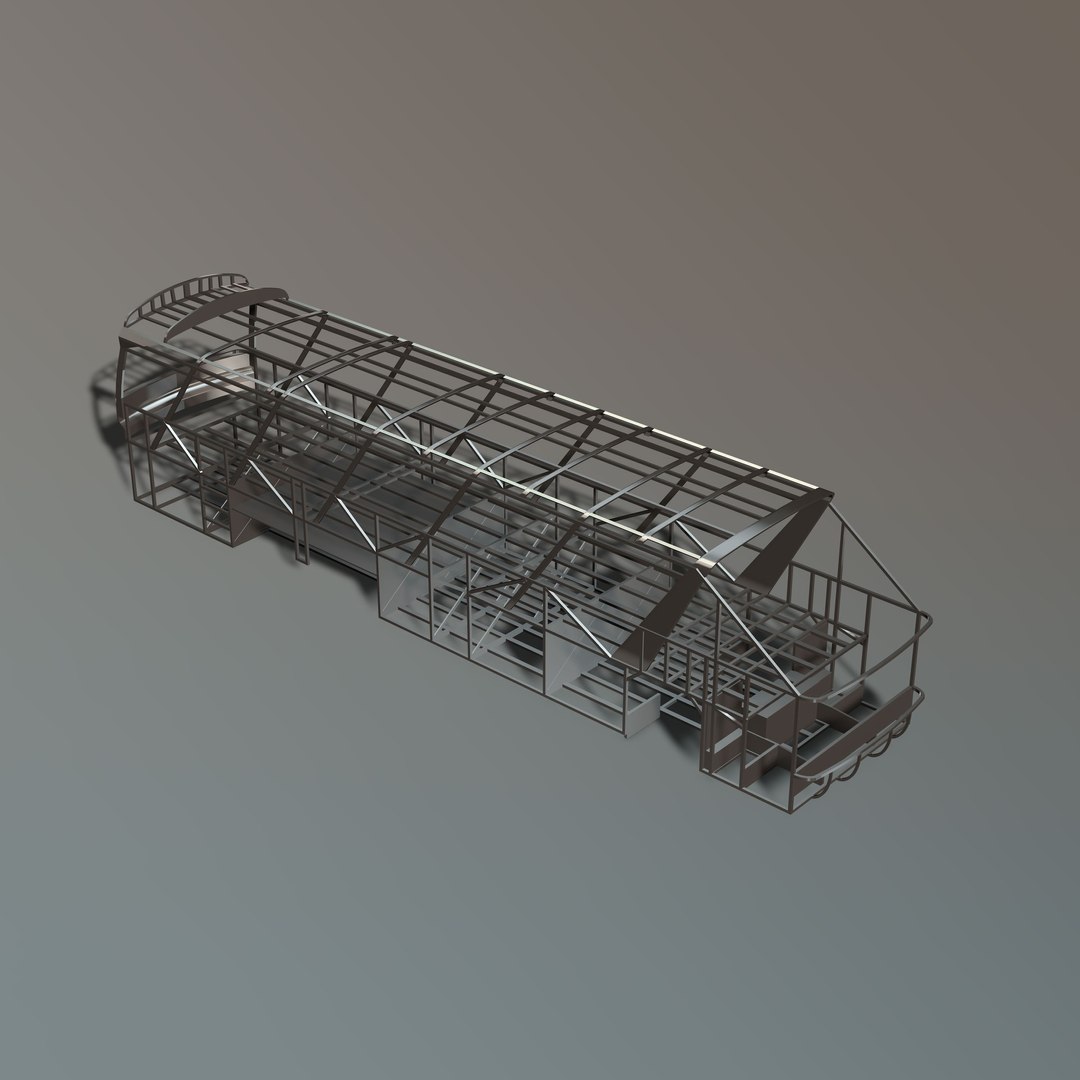 Mercedes Bus Skeleton 3d Max