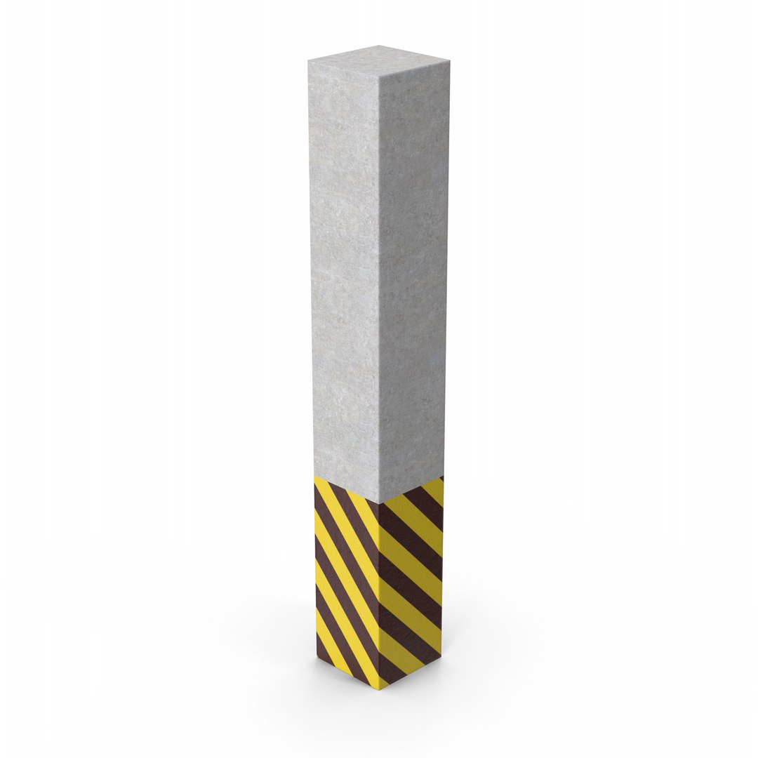 3D Model Parking Column - TurboSquid 2435583