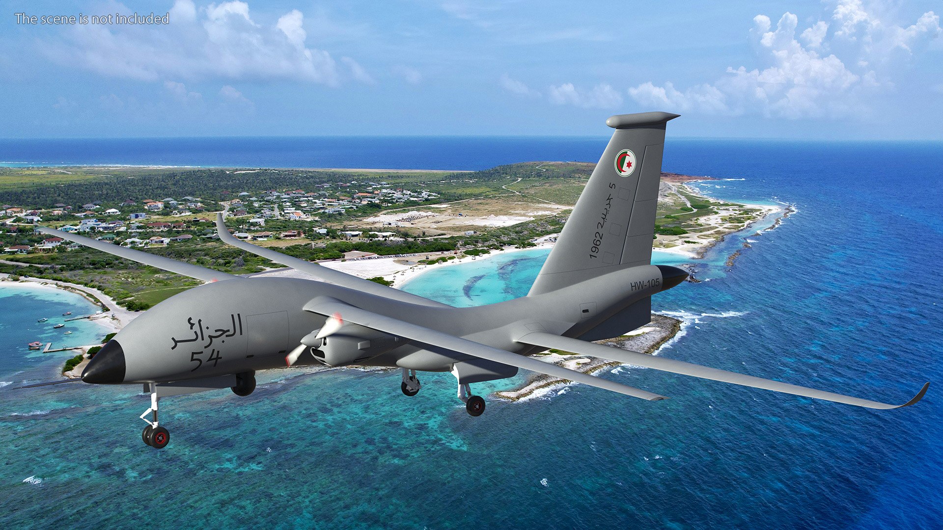 3D Model Yabhon United 40-UAV Grey Color - TurboSquid 2155050