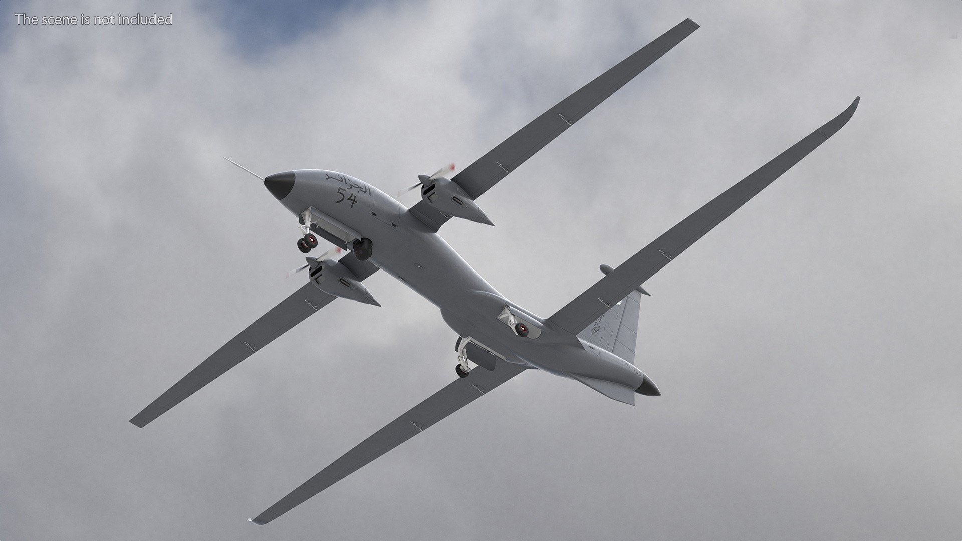3D Model Yabhon United 40-UAV Grey Color - TurboSquid 2155050