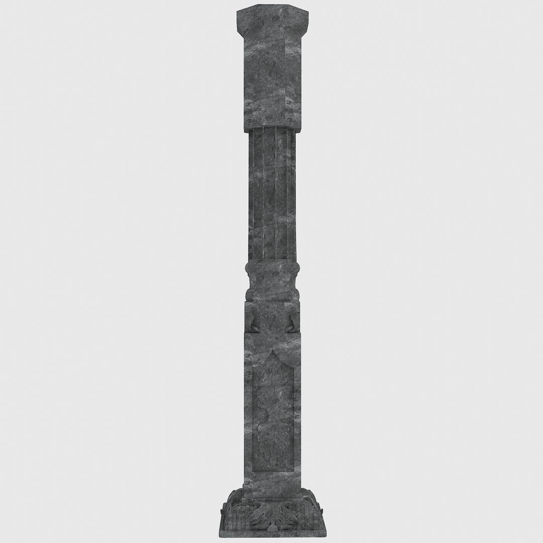 3D Stone Piller - TurboSquid 1448844