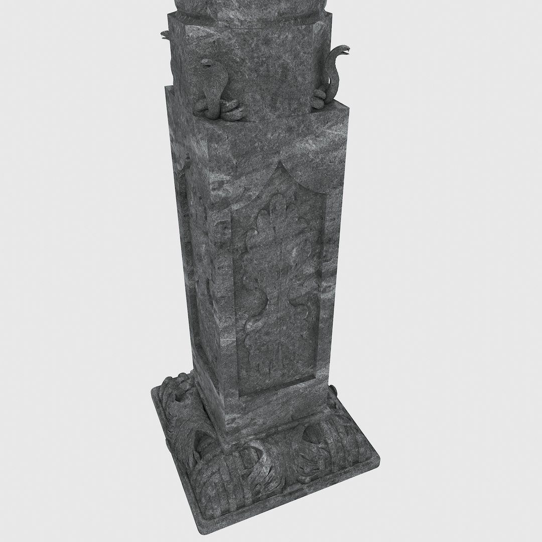 3D Stone Piller - TurboSquid 1448844