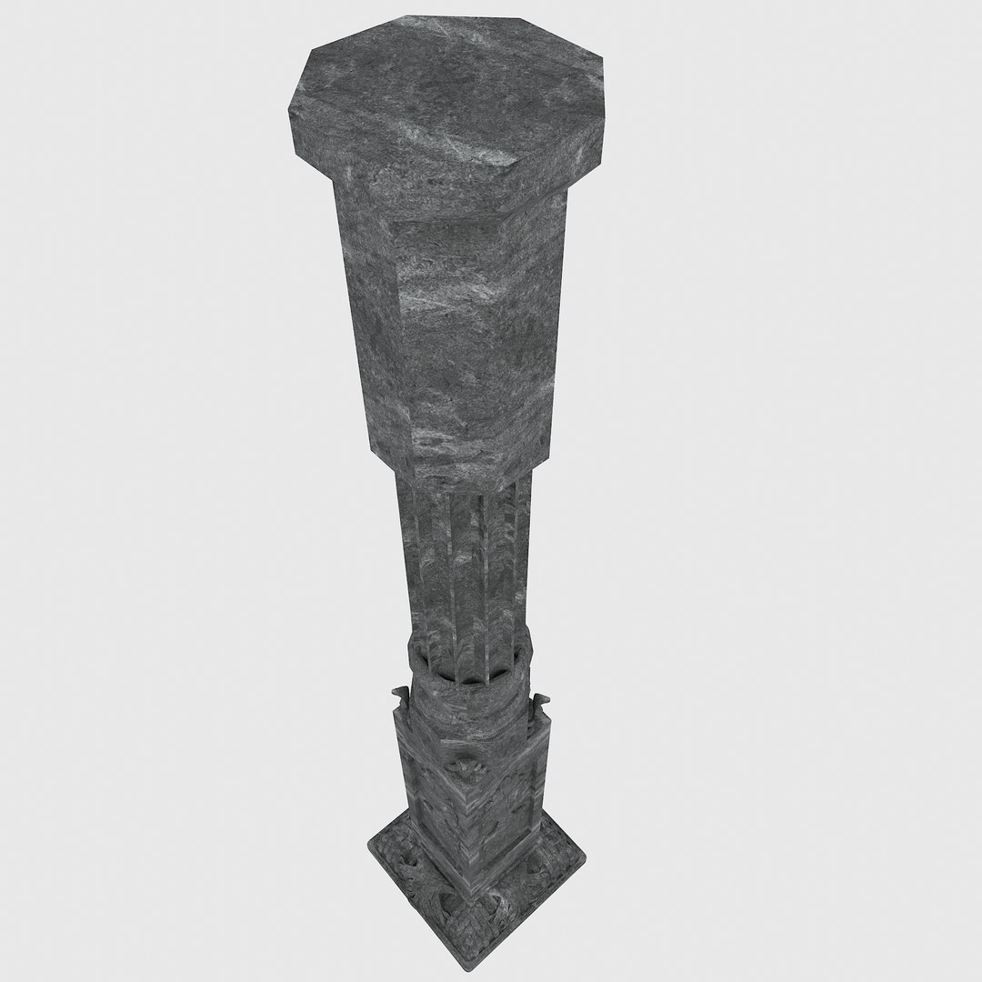 3D Stone Piller - TurboSquid 1448844
