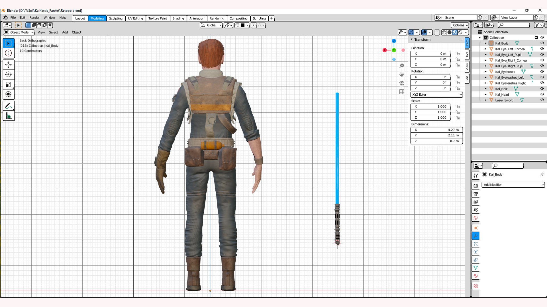 Cal Kestis Game Character -Ready To Rigg 3D Model - TurboSquid 1758786