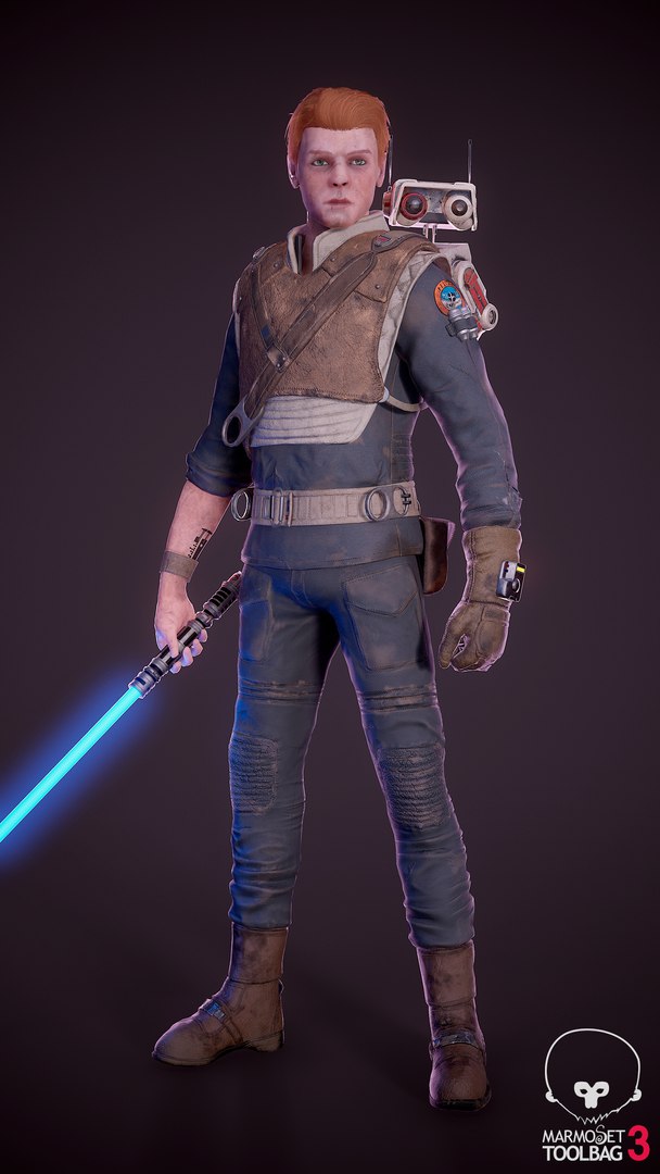 Cal Kestis Game Character -Ready To Rigg 3D Model - TurboSquid 1758786