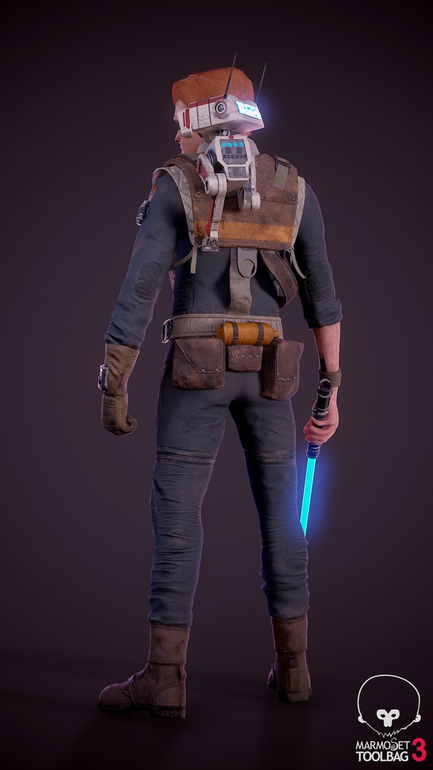 Cal Kestis Game Character -Ready To Rigg 3D Model - TurboSquid 1758786