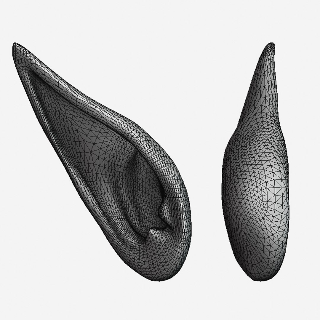 3D Elf Ears - TurboSquid 1464882