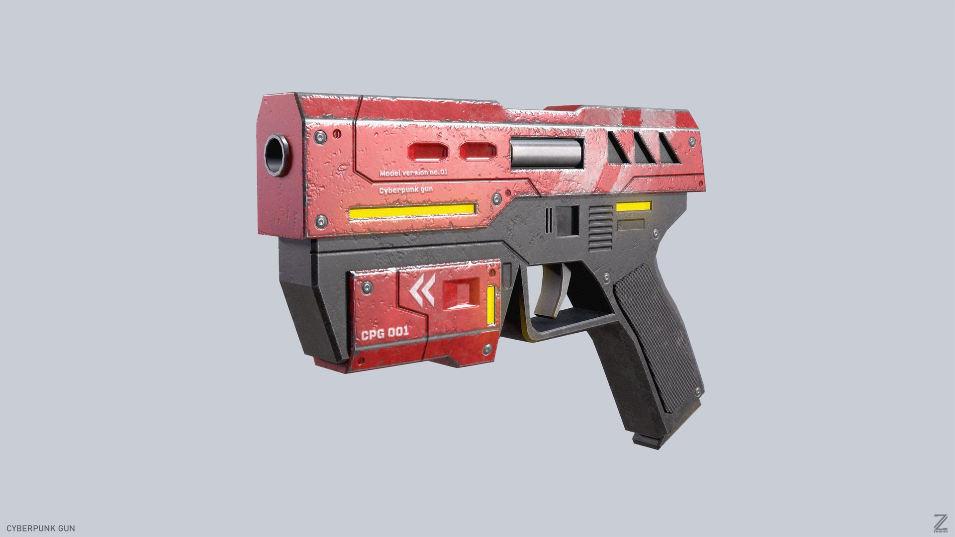 Cyberpunk Gun Collection Model - TurboSquid 2384034