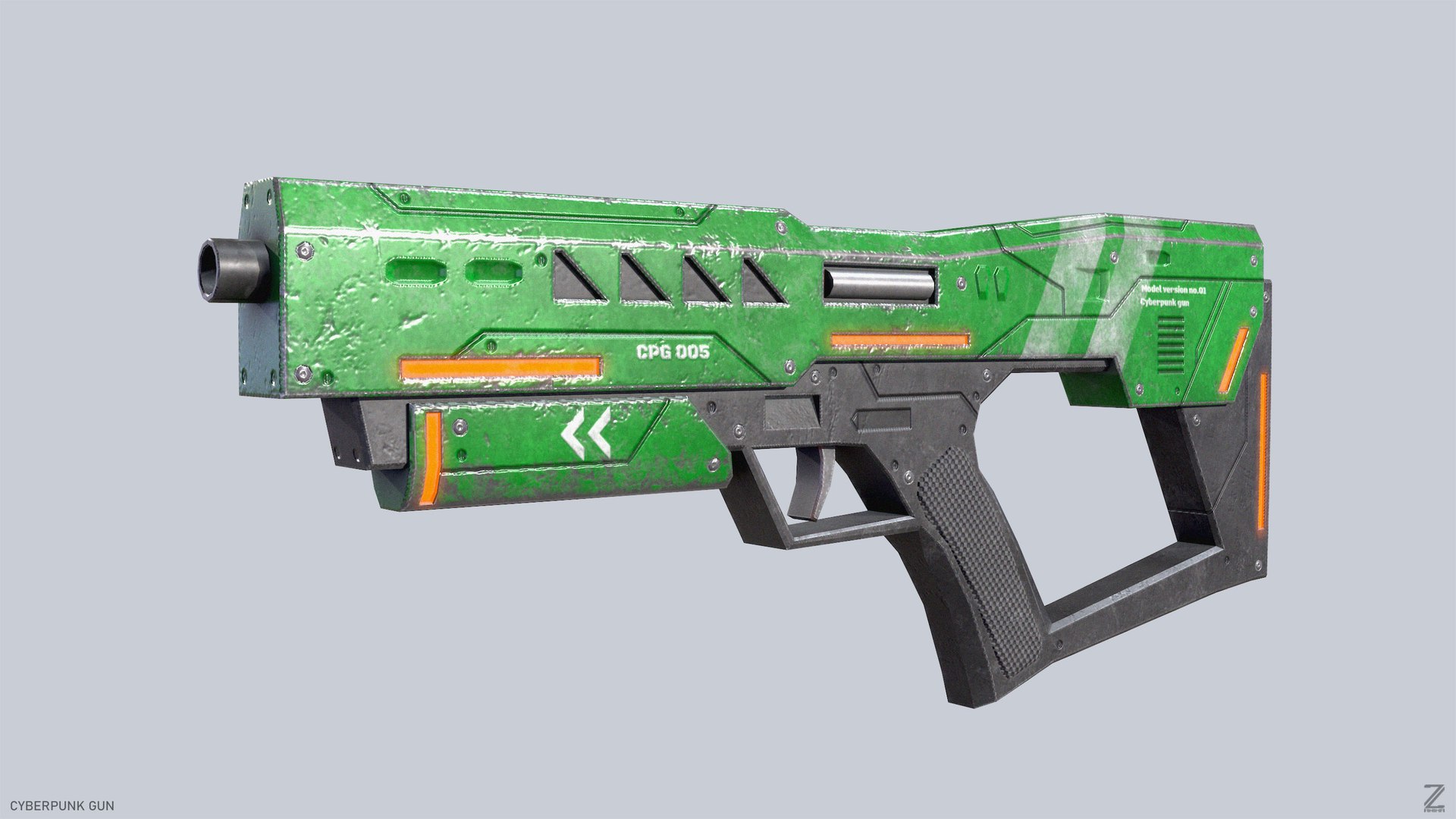 Cyberpunk Gun Collection Model - TurboSquid 2384034