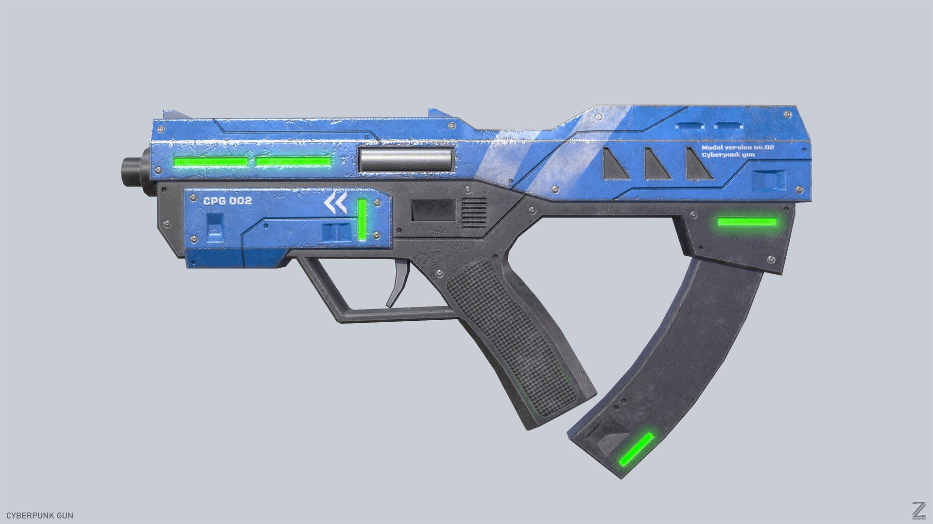 Cyberpunk Gun Collection Model - TurboSquid 2384034