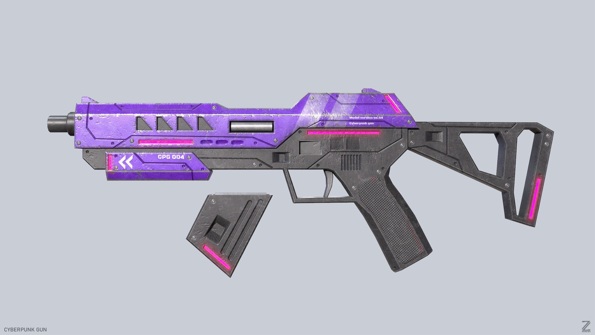Cyberpunk Gun Collection Model - TurboSquid 2384034