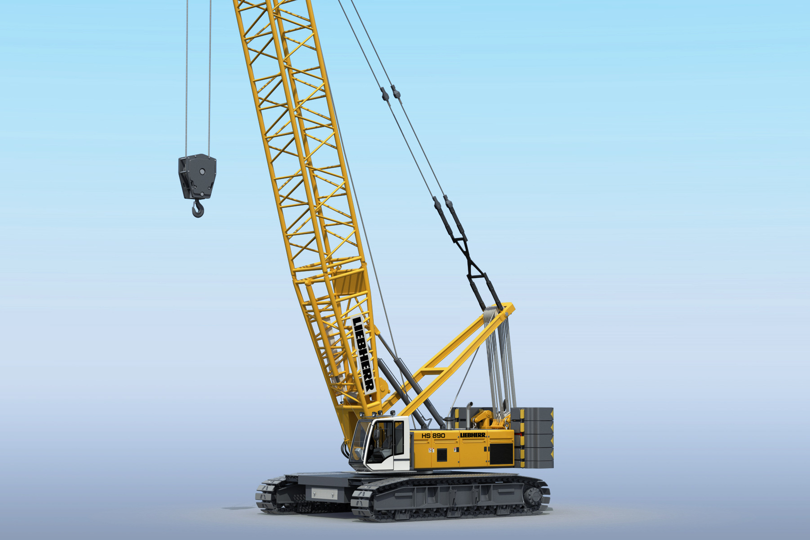 Crawler crane liebherr hs 3D - TurboSquid 1243600