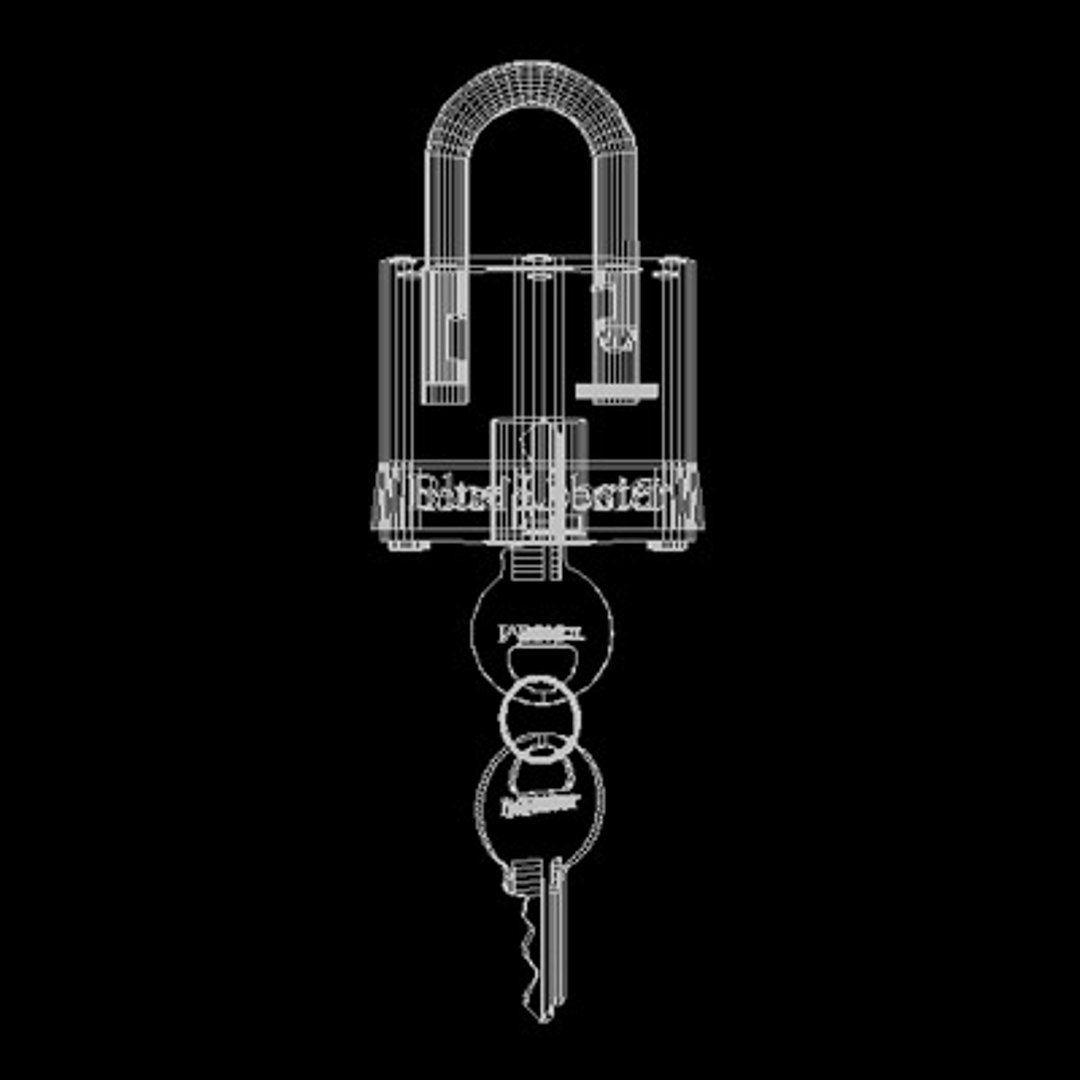 Pad Lock 3d Model
