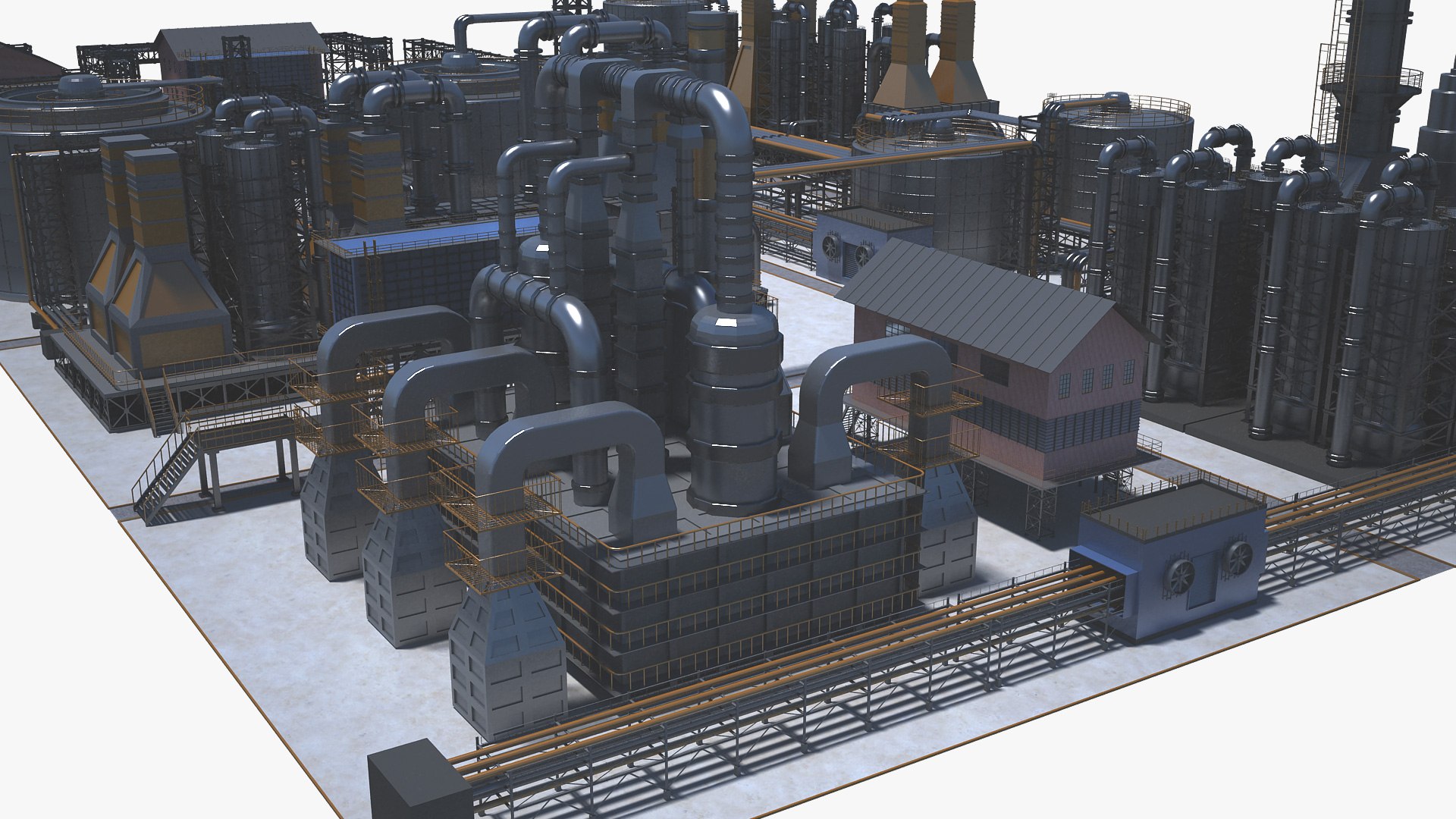 3D Industrial Area 64 Model - TurboSquid 2027764