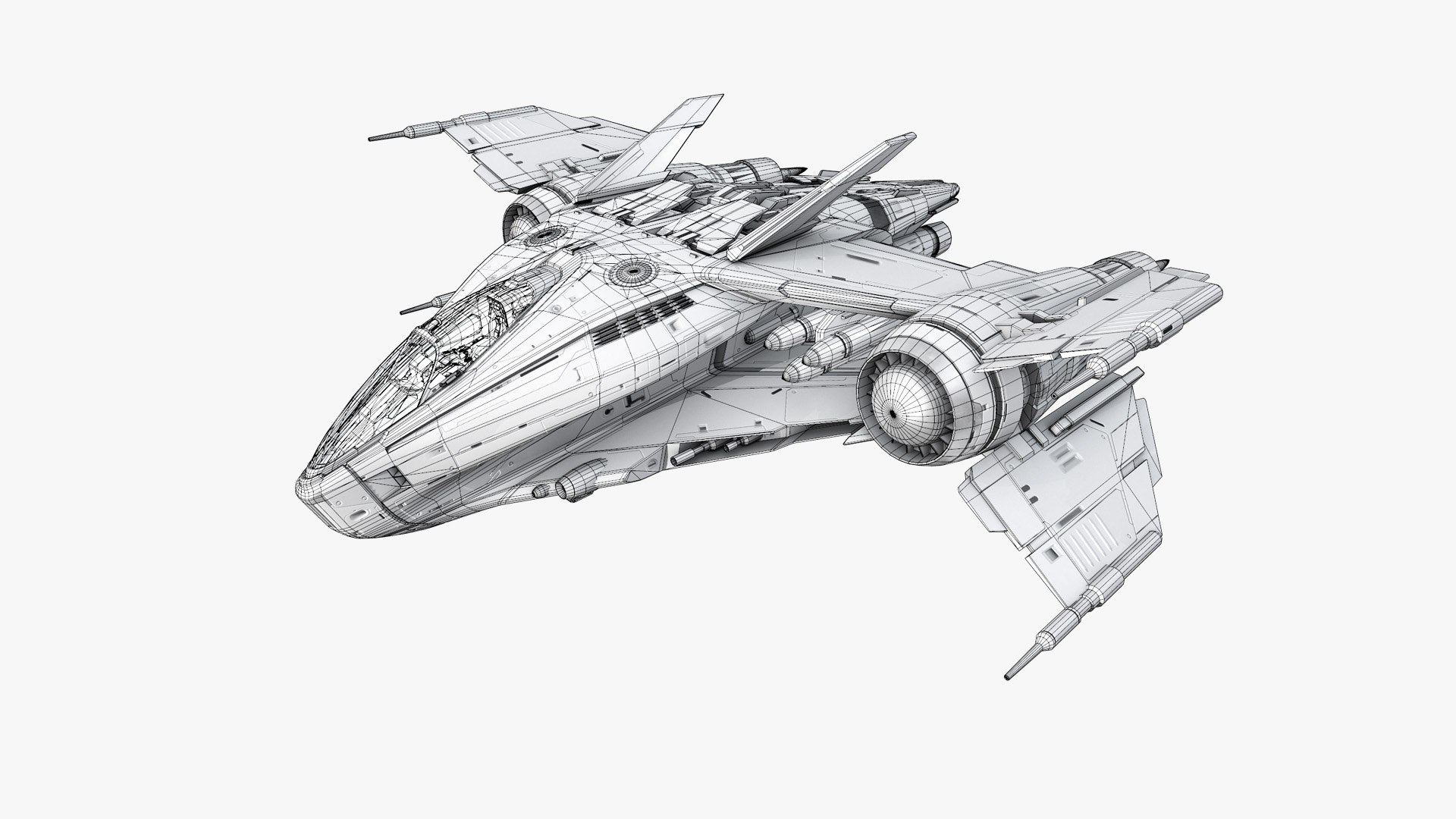 SF Smuggler Bomber 3D Model - TurboSquid 1801184