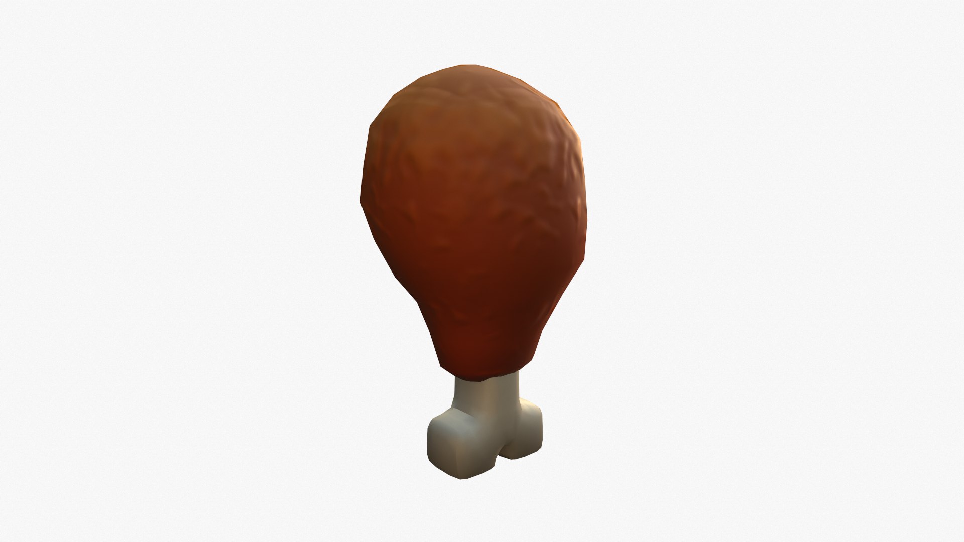 3D Cartoon Fried Chicken Model - TurboSquid 1916818