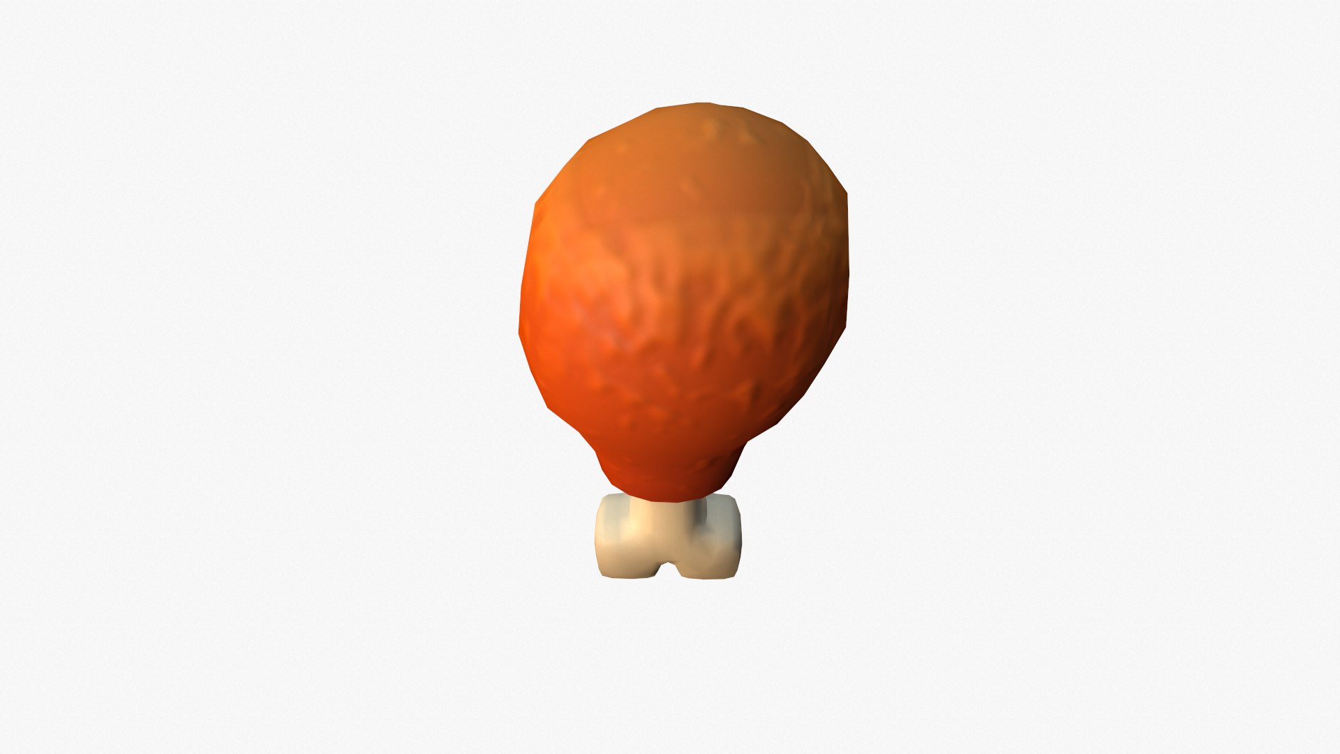 3D Cartoon Fried Chicken Model - TurboSquid 1916818