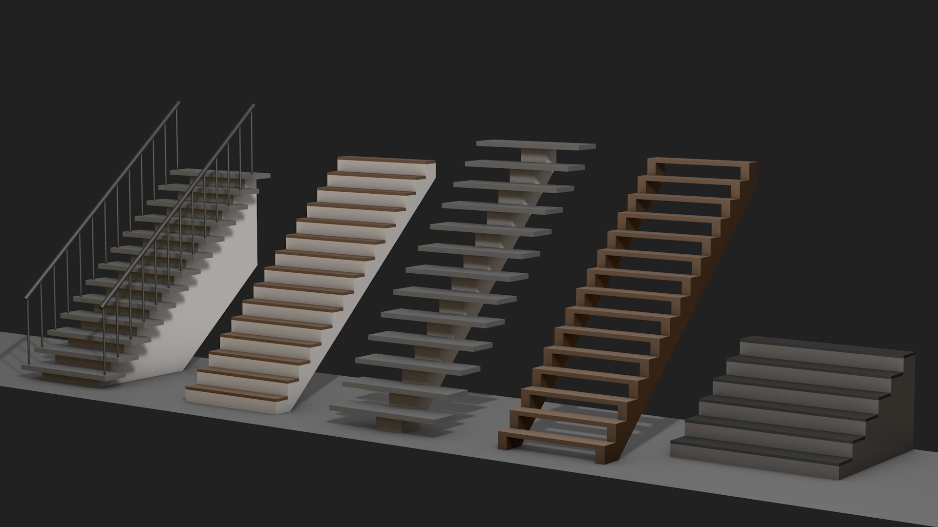 Five Stairs Model - TurboSquid 2216487