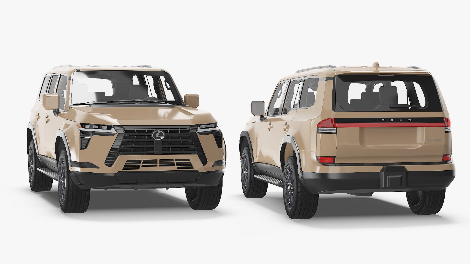 3D Lexus GX 550 SUV Brown Model - TurboSquid 2327322