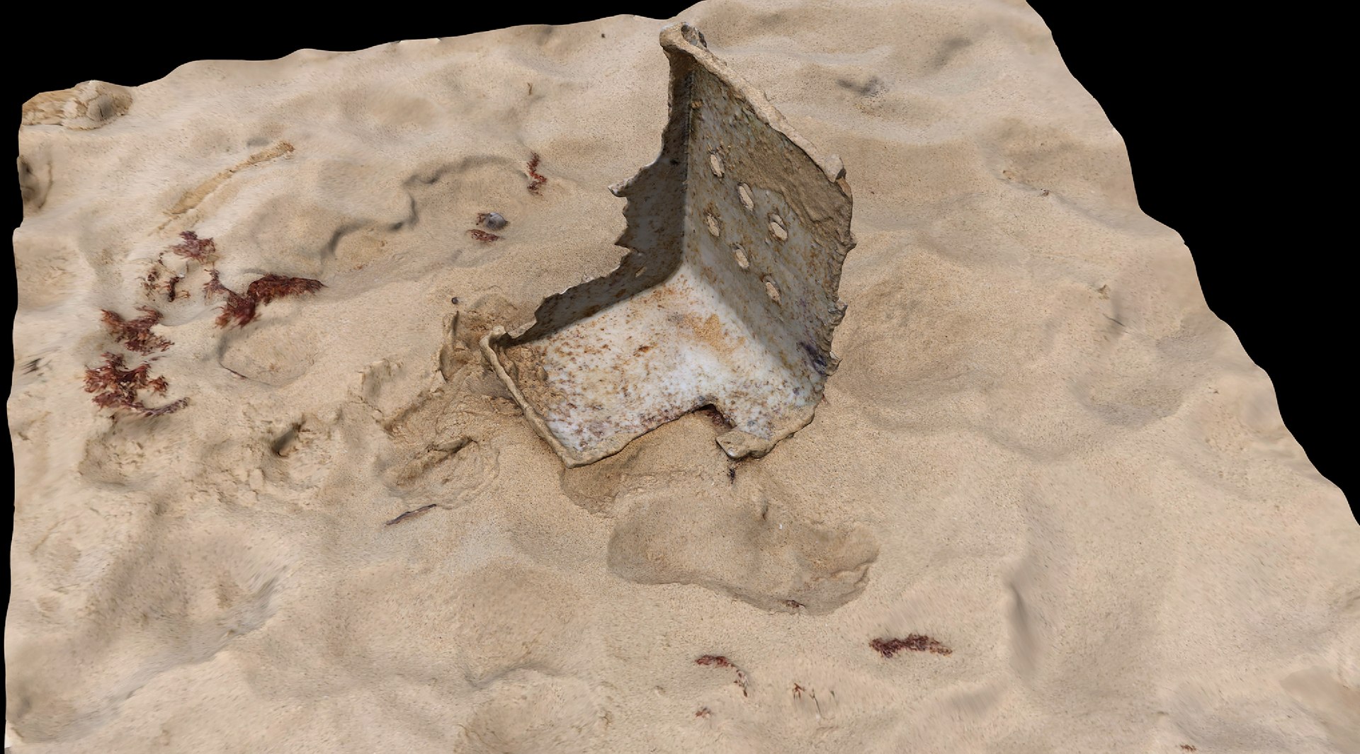 3D Ocean Beach 16K Ultra Scan 012 model - TurboSquid 2180502