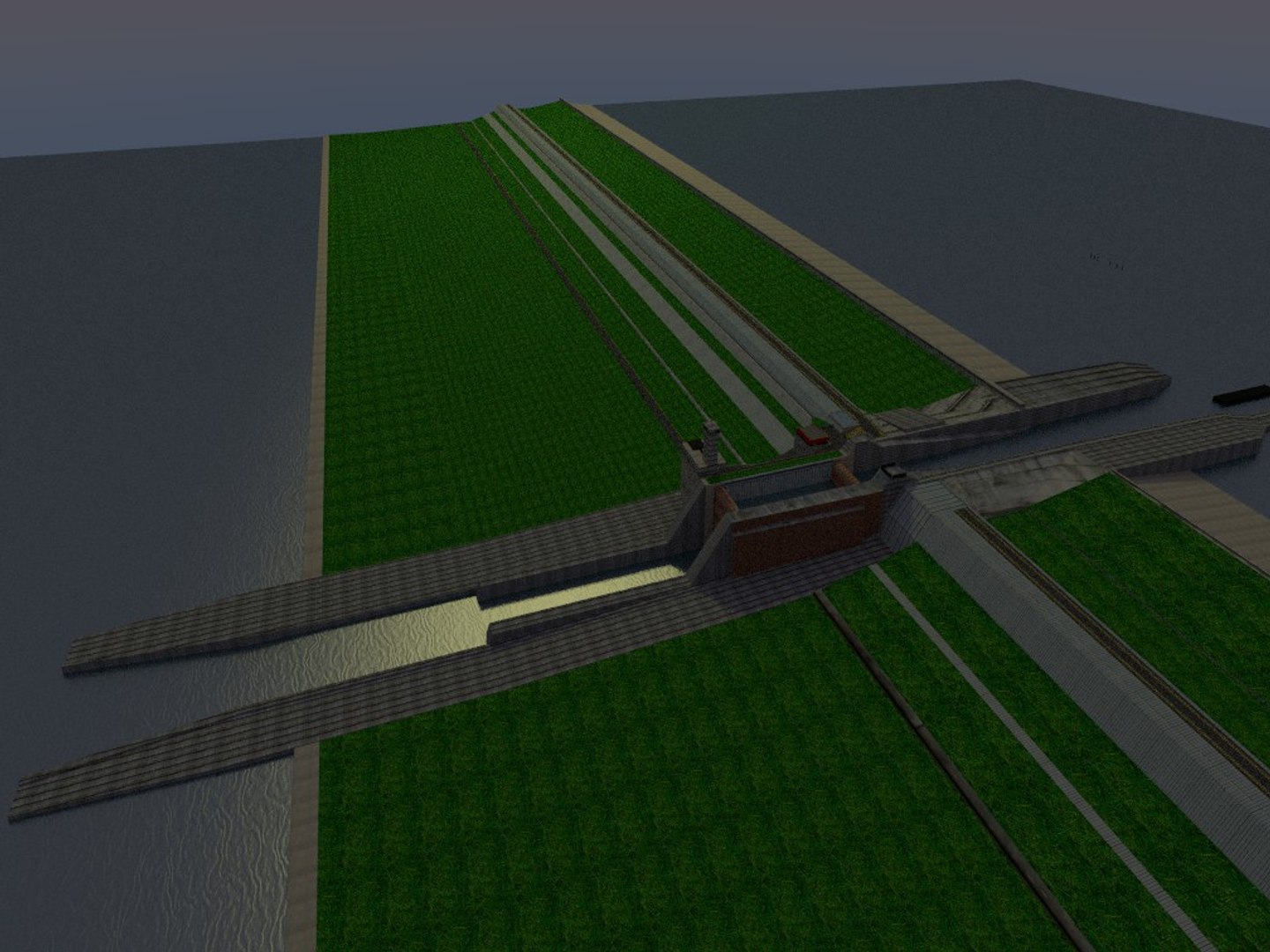 3d Canal Lock Model