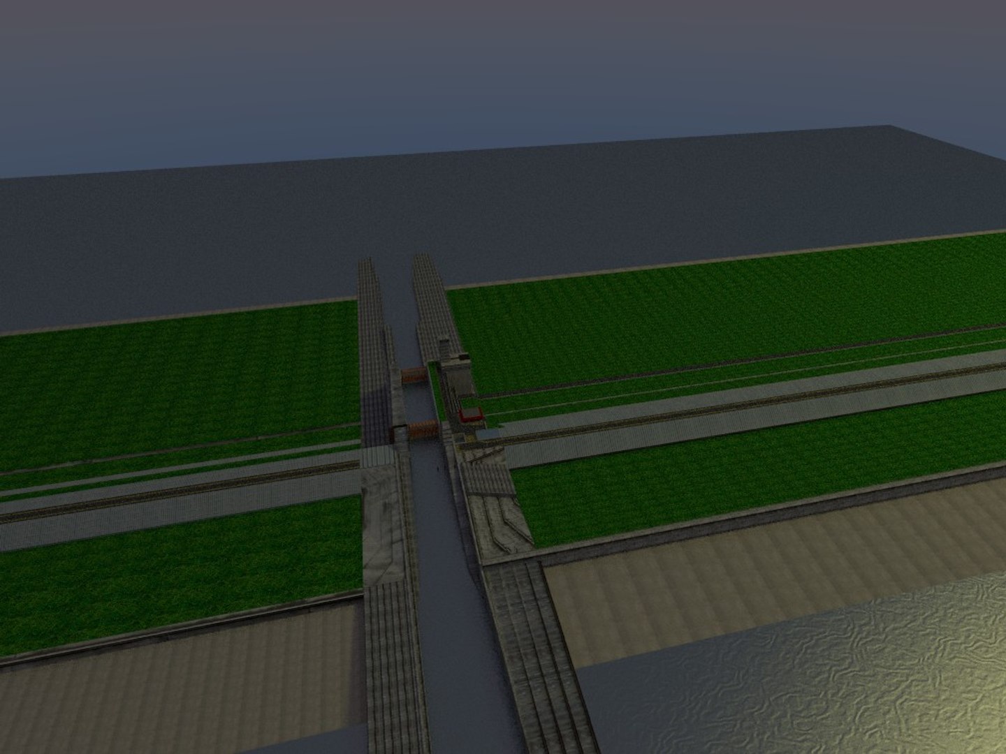 3d Canal Lock Model