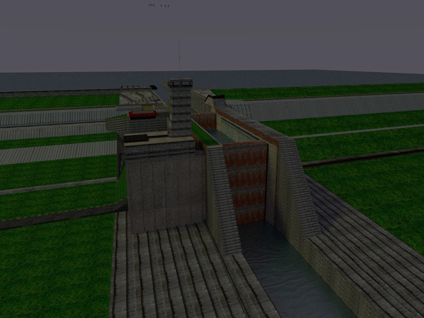 3d Canal Lock Model