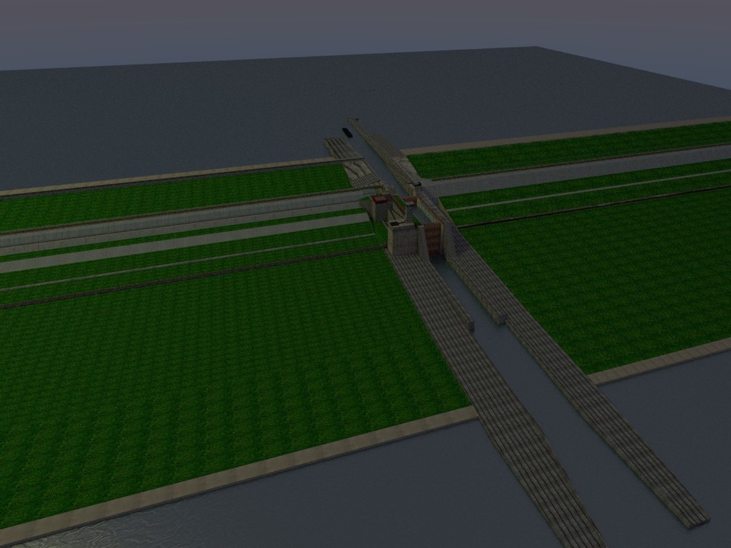 3d Canal Lock Model