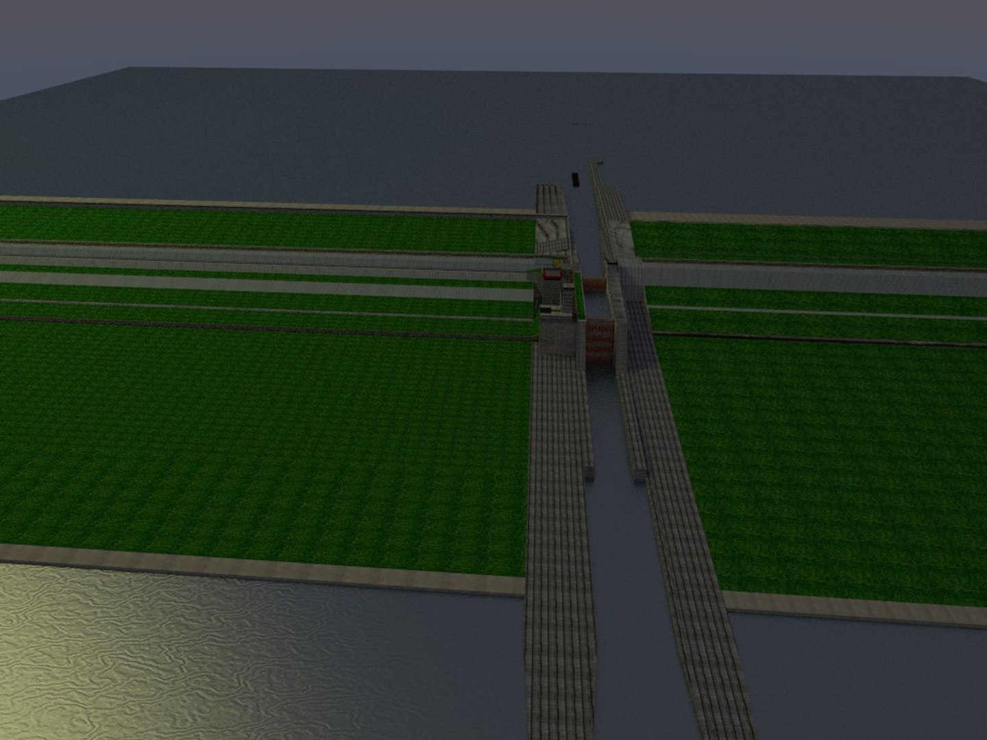3d Canal Lock Model