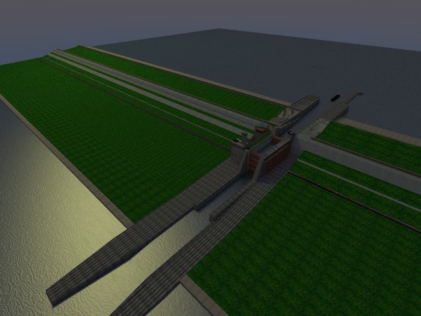 3d Canal Lock Model