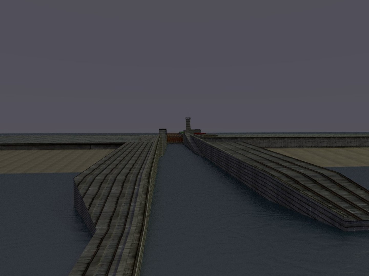 3d Canal Lock Model