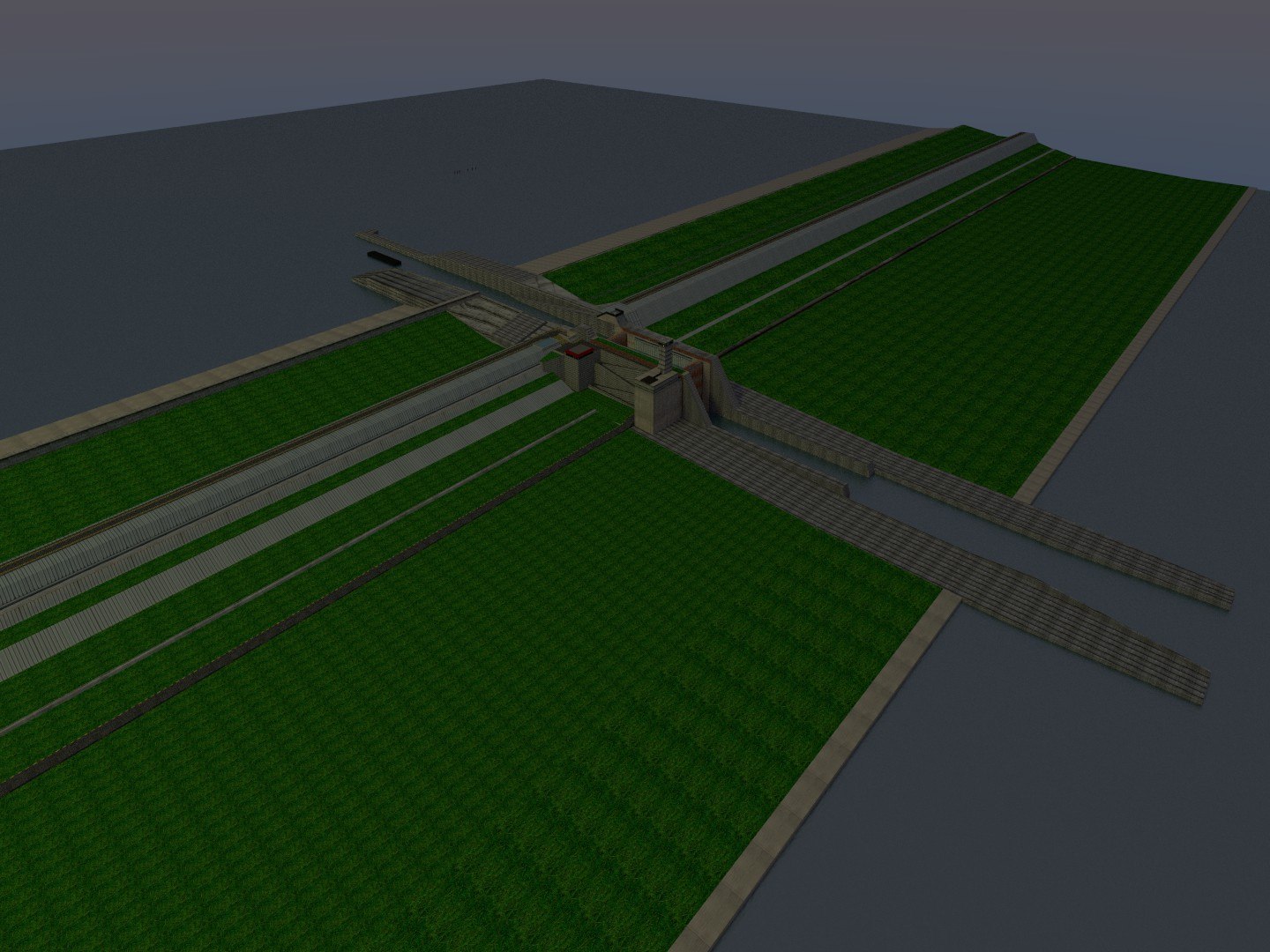 3d Canal Lock Model