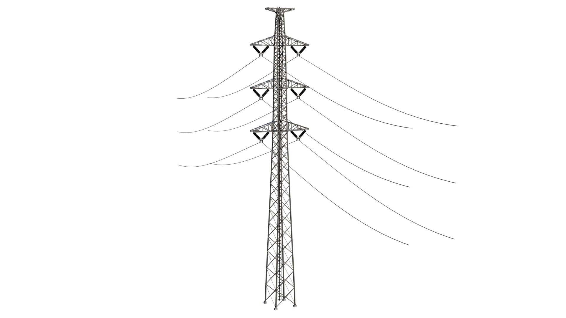 Electric Powerline 3D Model - TurboSquid 1959537