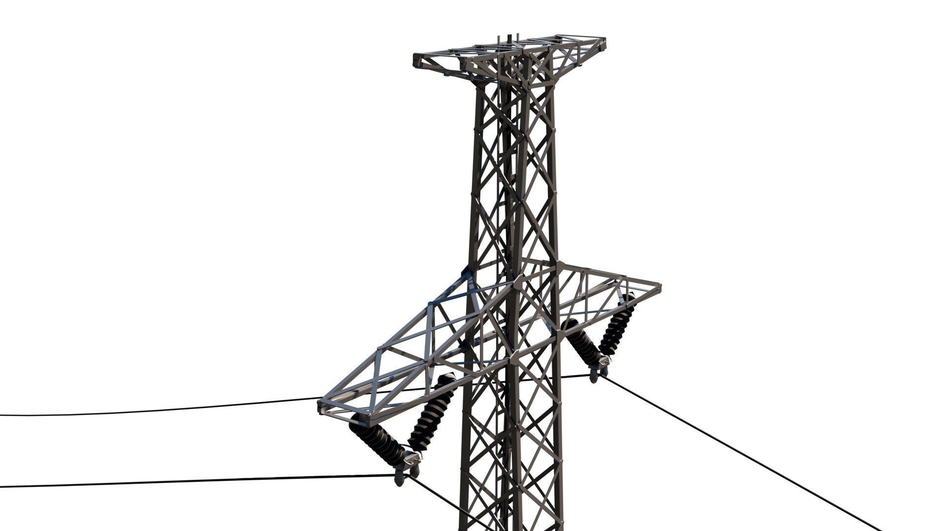 Electric Powerline 3D Model - TurboSquid 1959537
