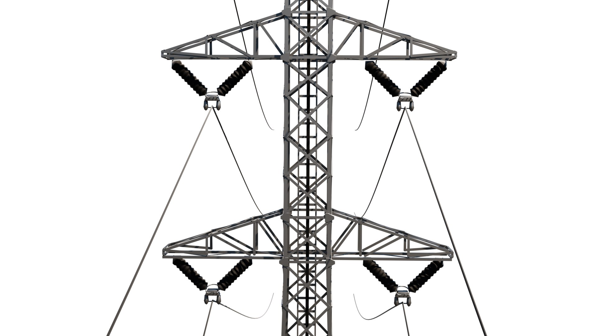 Electric Powerline 3D Model - TurboSquid 1959537