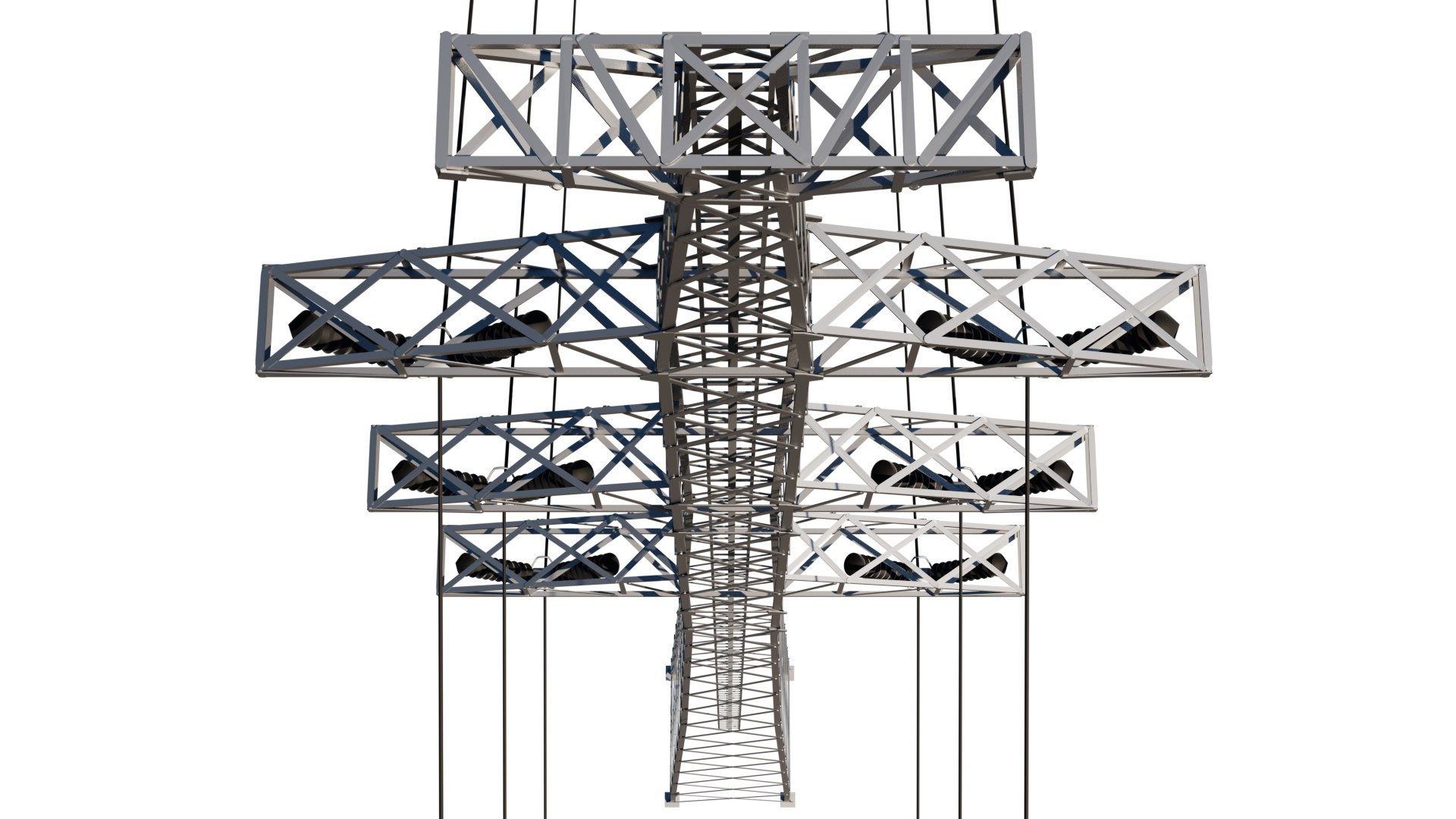 Electric Powerline 3D Model - TurboSquid 1959537