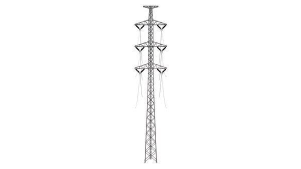 modelo 3d Electric Powerline - TurboSquid 1959537