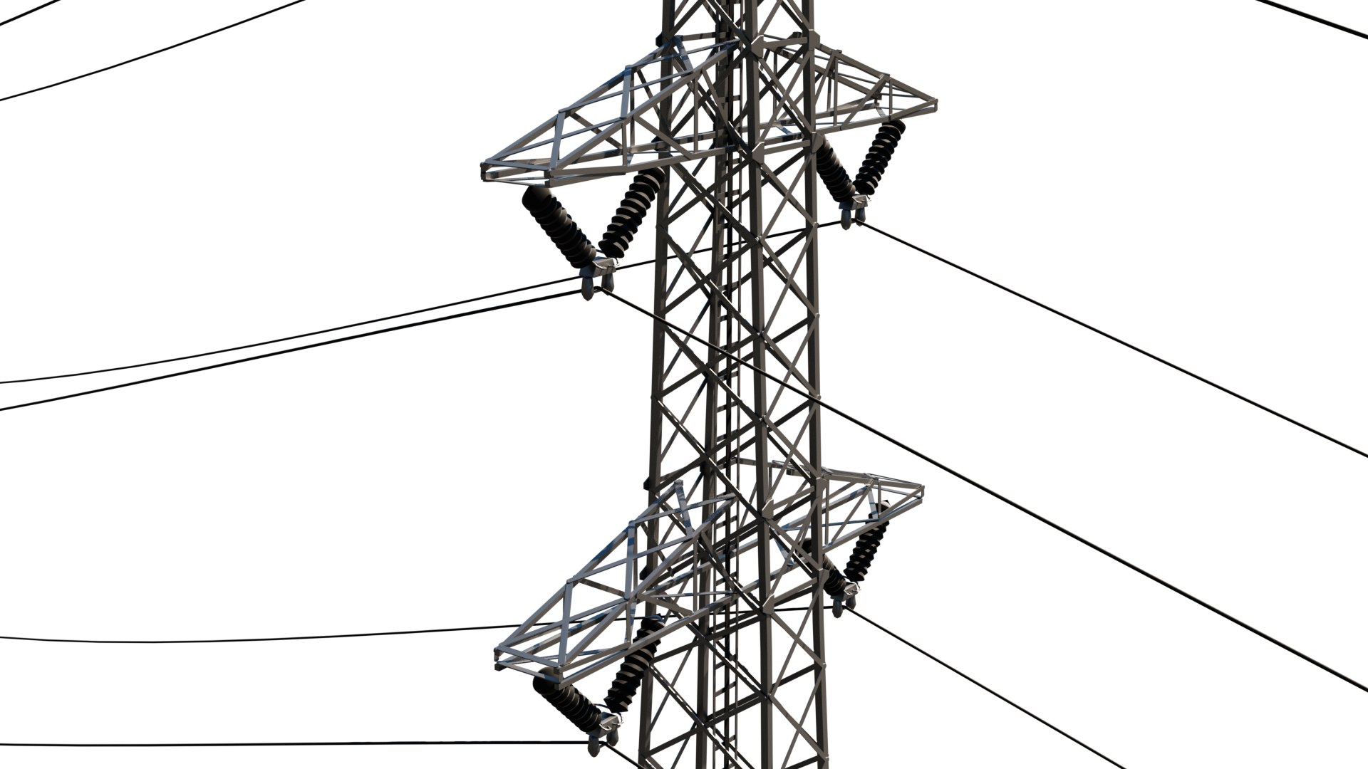 Electric Powerline 3D Model - TurboSquid 1959537
