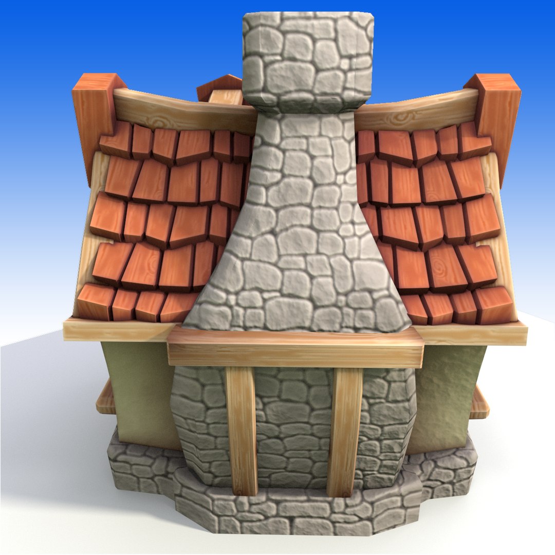 Cartoon House Model - TurboSquid 1431516