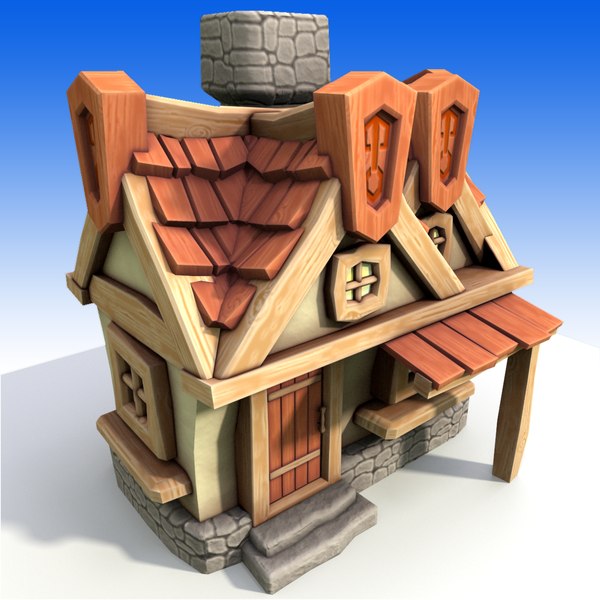 3d model toontown buildings