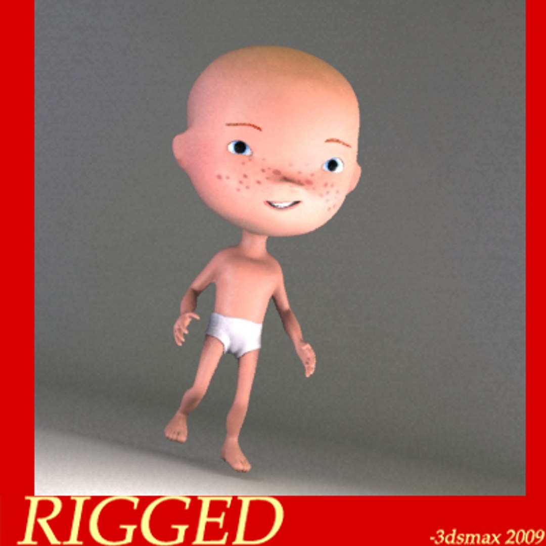 Human Kid Child 3d Model
