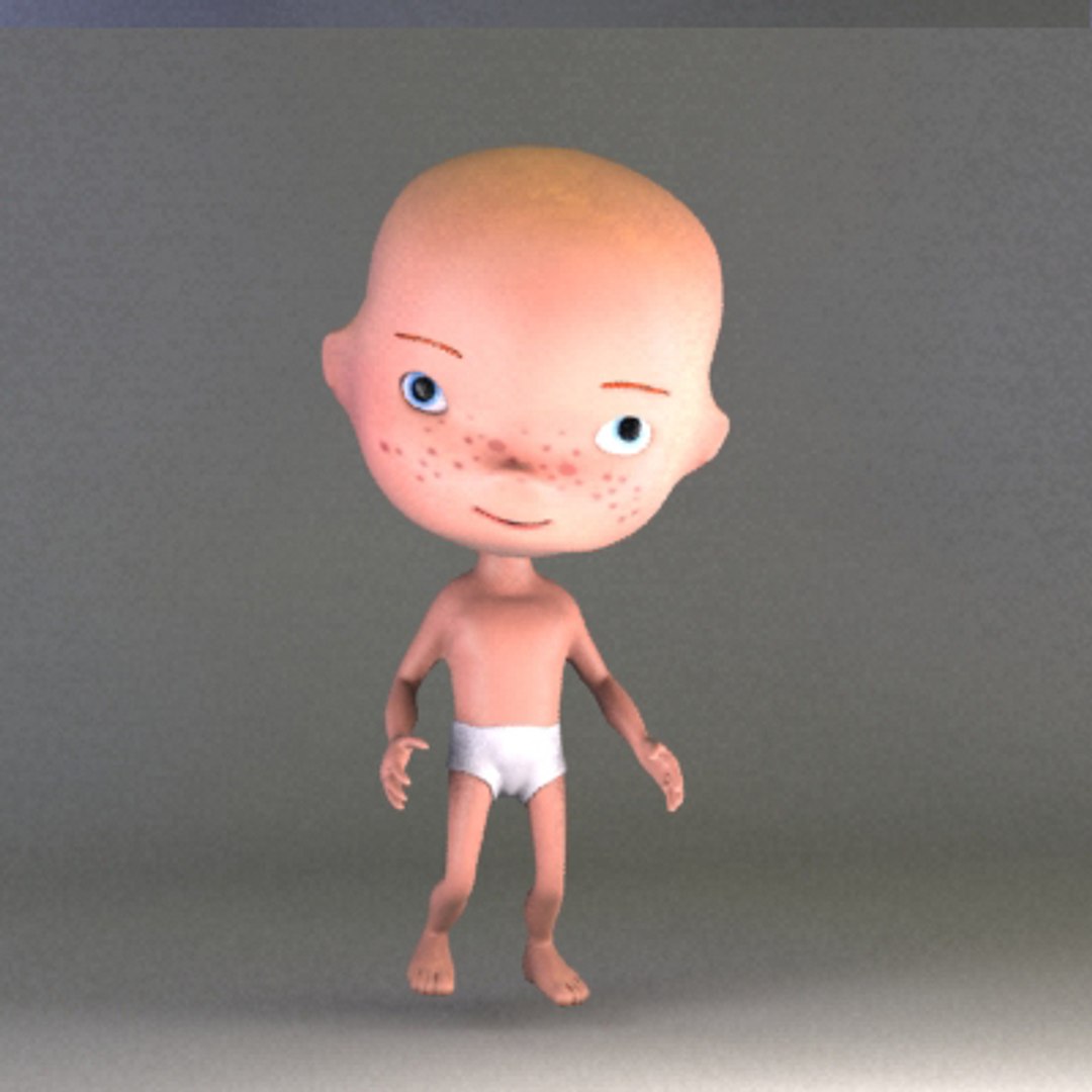 Human Kid Child 3d Model