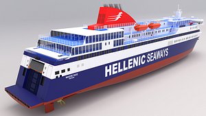 Blue Star Ferries 3D Models for Download | TurboSquid