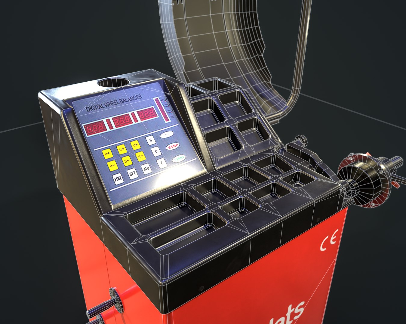 3D Wheel Balancer Model - TurboSquid 2126075